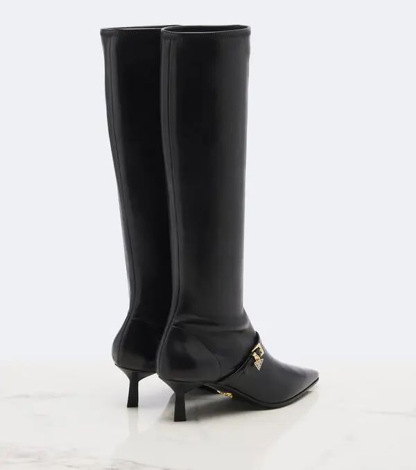 Prada Leather Knee-high Boots
