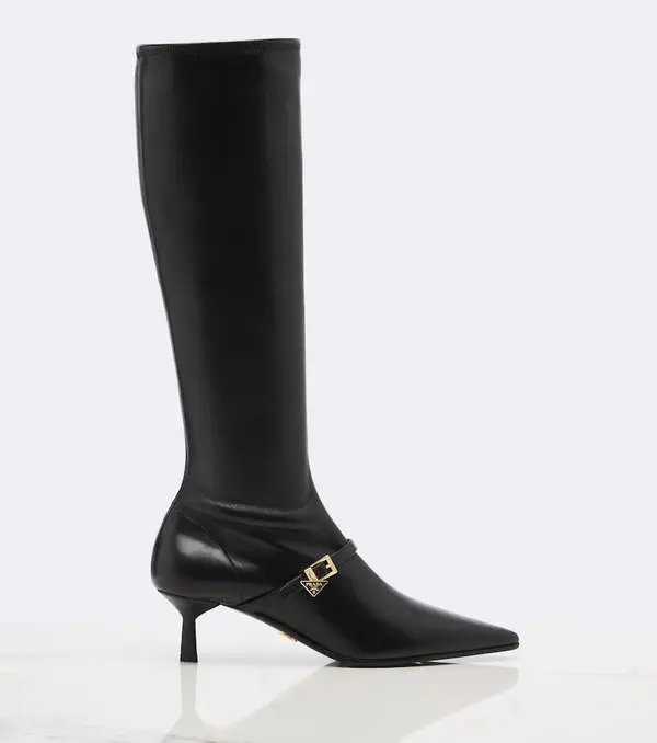 Prada Leather Knee-high Boots