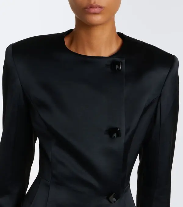 Rachel Gilbert Leeta Double-breasted Satin Coat