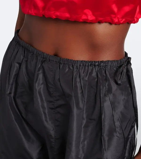 Prada Silk Taffeta Bermuda Shorts