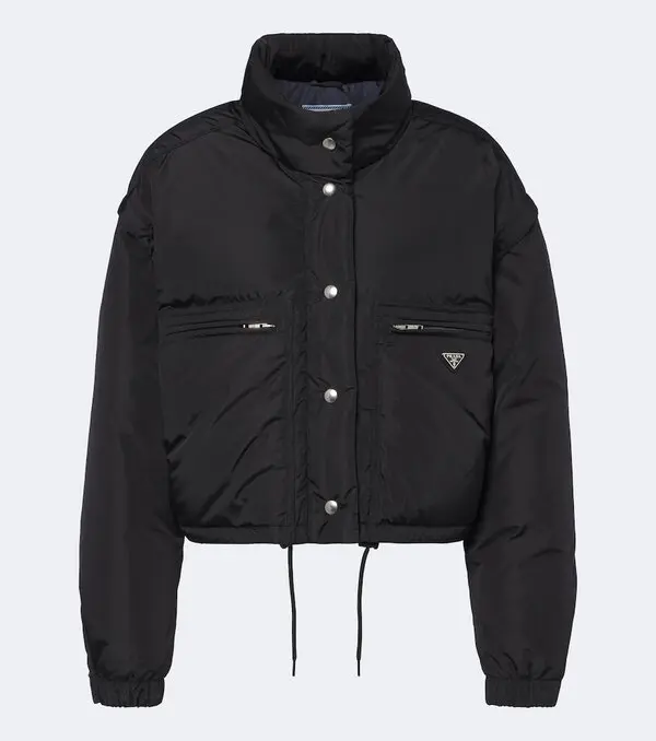 Prada Re-nylon Cropped Down Jacket