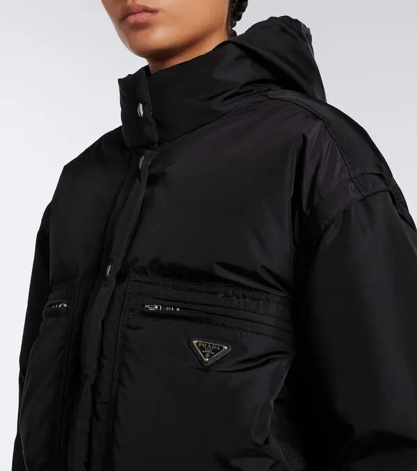 Prada Re-nylon Cropped Down Jacket