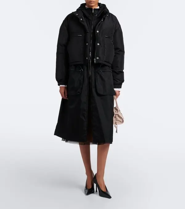 Prada Re-nylon Cropped Down Jacket