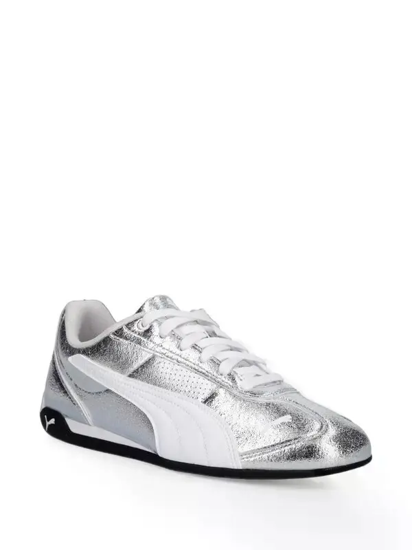 PUMA Replicatch Metallic Whisper Cracked-effect Low-top Sneakers