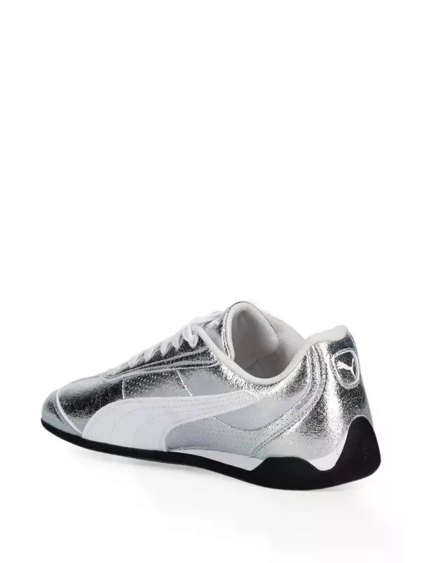 PUMA Replicatch Metallic Whisper Cracked-effect Low-top Sneakers