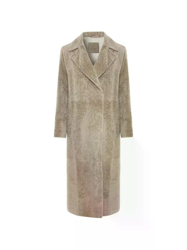 BIGARDINI Estelle Belted Shearling Coat
