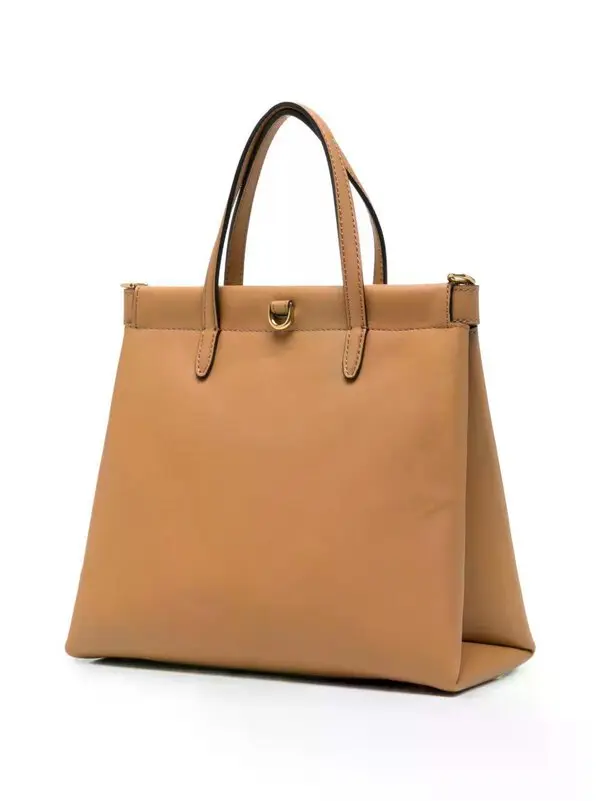 Etro Logo-detail Leather Tote Bag