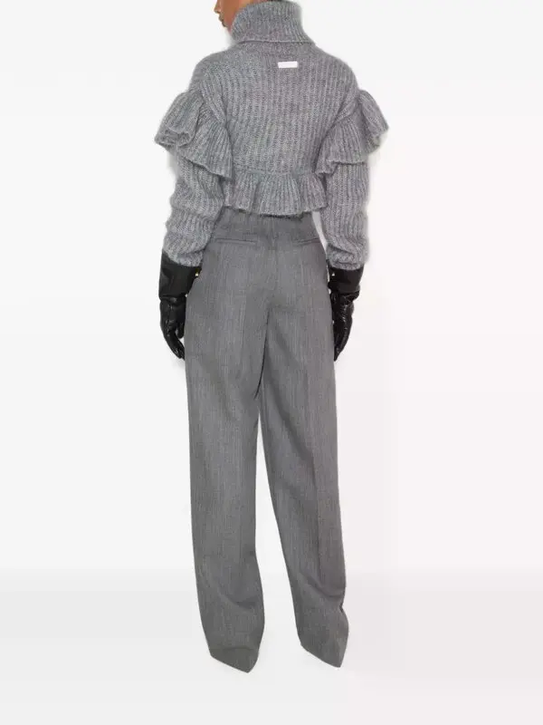 Elisabetta Franchi Knit Pullover With Ruffles