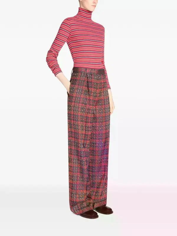 Dries Van Noten Tailored Jacquard Pants
