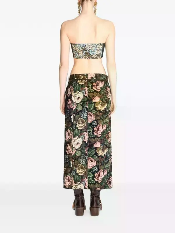 Dries Van Noten Floral Bandeau Top