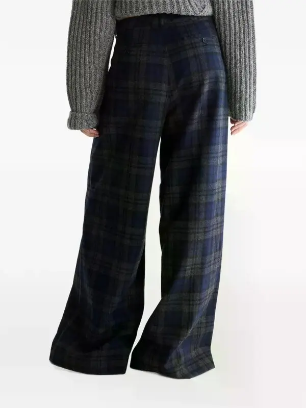 BELLEROSE Check-pattern Wide-leg Trousers