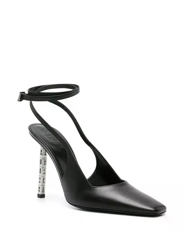 Gcds 120mm Slingback Leather Pumps