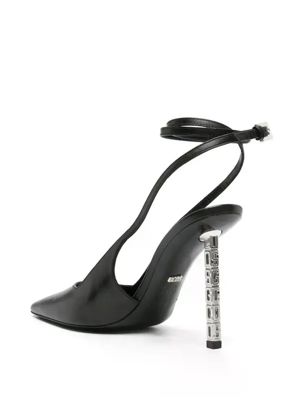 Gcds 120mm Slingback Leather Pumps