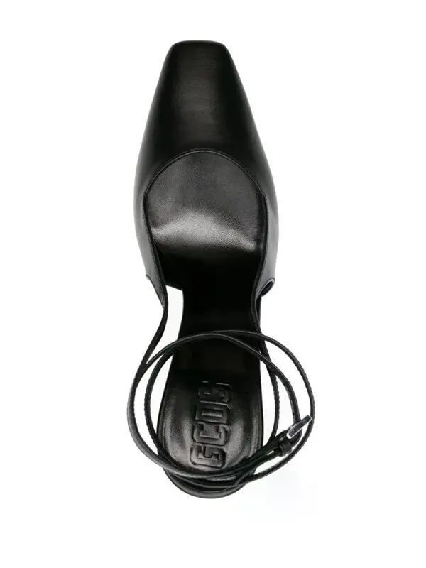 Gcds 120mm Slingback Leather Pumps