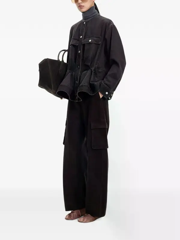 JNBY Dark Cotton Cargo Pants