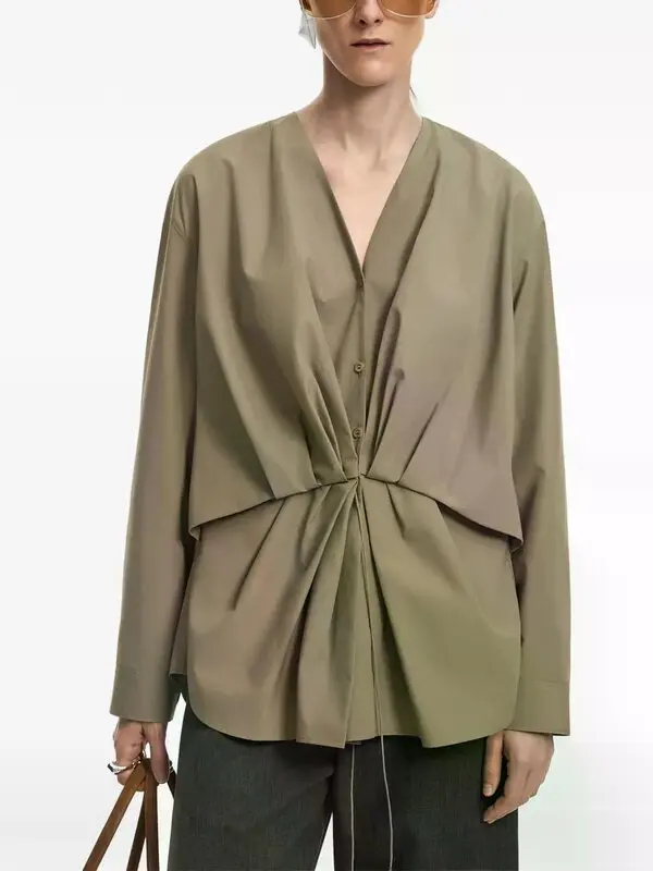JNBY Drawstring-waist Draped Shirt