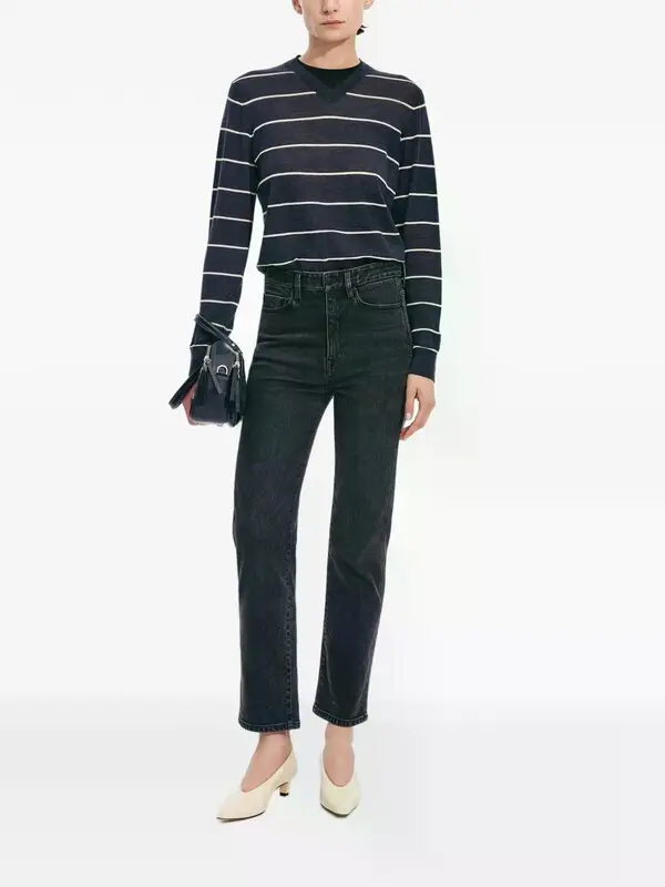 JNBY V-neck Striped Sweater