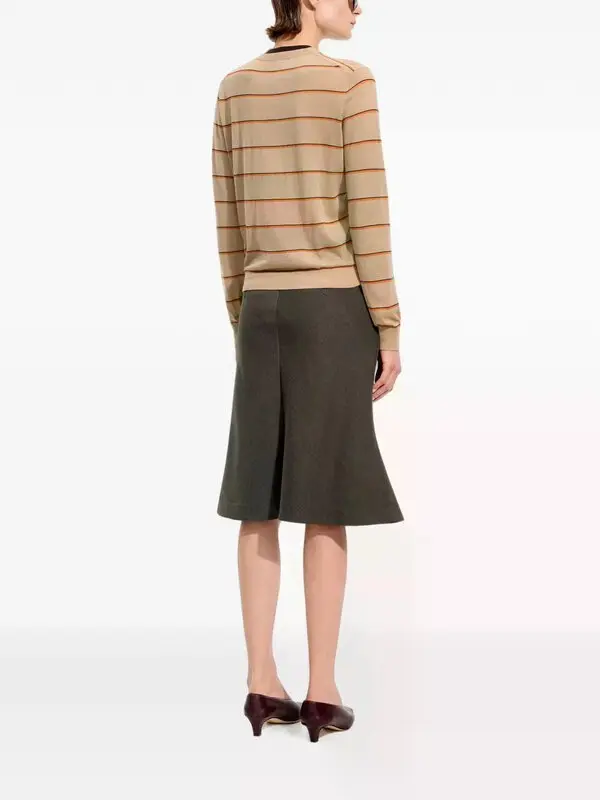 JNBY V-neck Striped Sweater