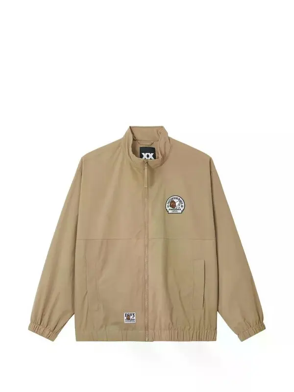 FINGERCROXX Logo Patch Zip-up Jacket