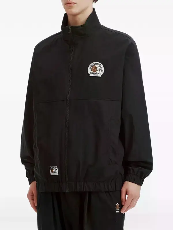 FINGERCROXX Logo Patch Zip-fastening Jacket