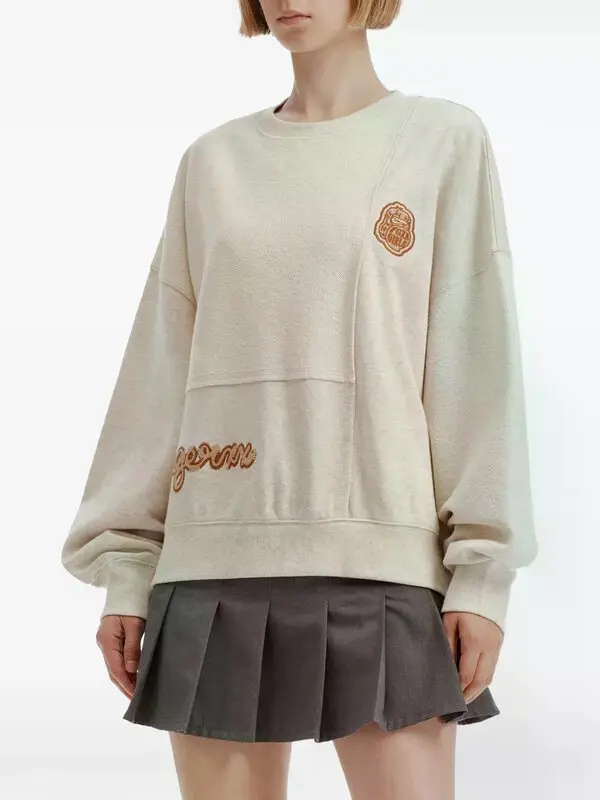 FINGERCROXX Patchwork Logo-embroidered Sweater