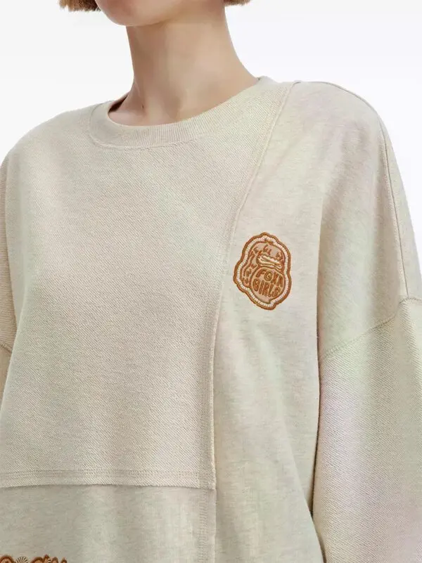 FINGERCROXX Patchwork Logo-embroidered Sweater