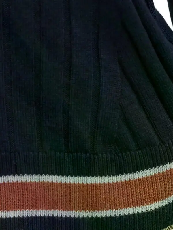 BENETTON Ribbed V-neck Sweater