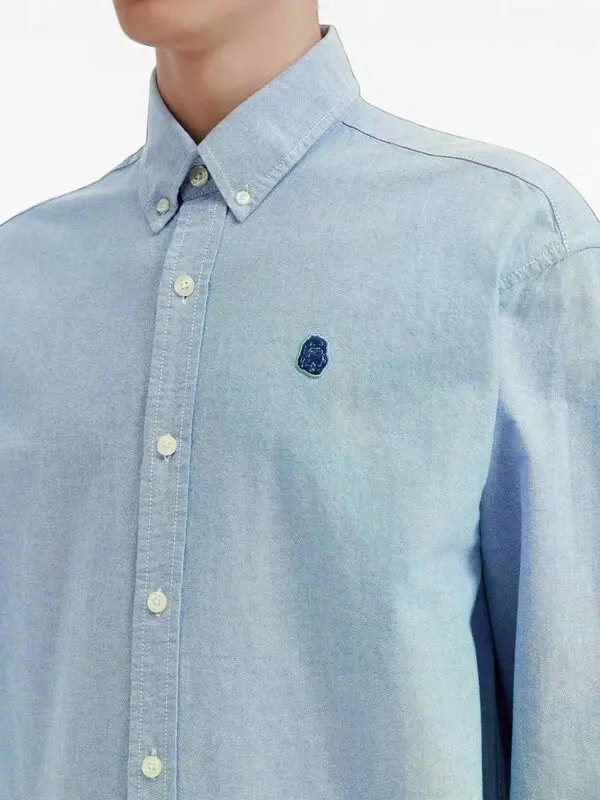 FINGERCROXX Logo-patch Button-down Shirt