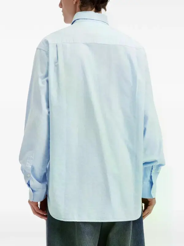 FINGERCROXX Logo-patch Button-down Shirt