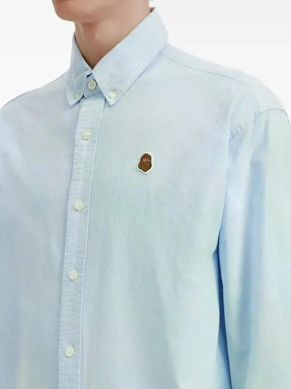FINGERCROXX Logo-patch Button-down Shirt