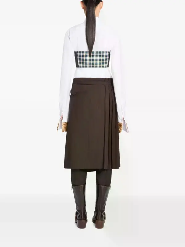 Dries Van Noten Cotton Flannel Bandeau Top