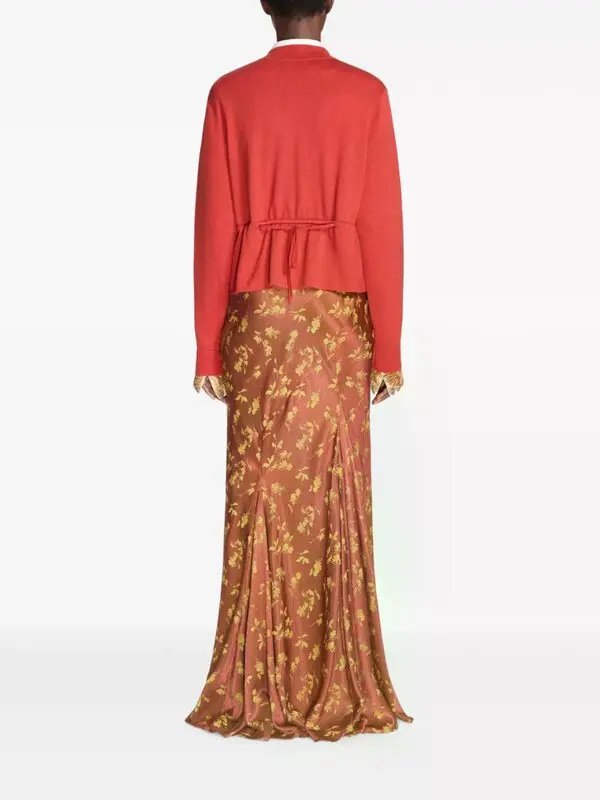 Dries Van Noten Cropped Merino Wool Cardigan