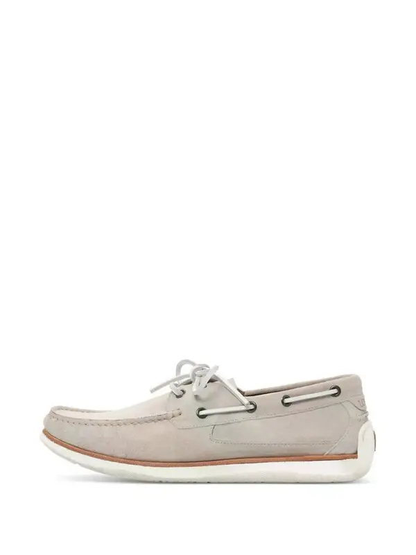 LOTTUSSE Sailor Leather Boat Shoes - Grey