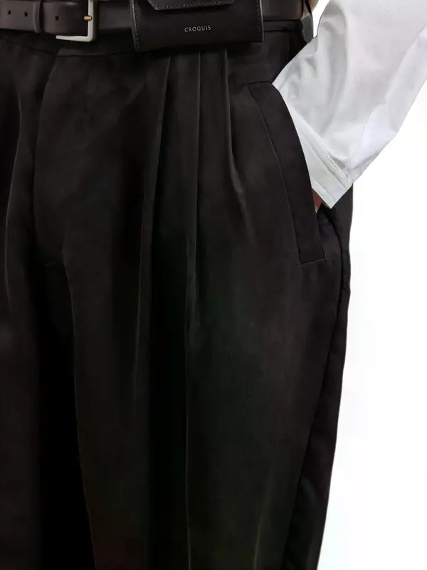CROQUIS Pleated Tapered Trousers