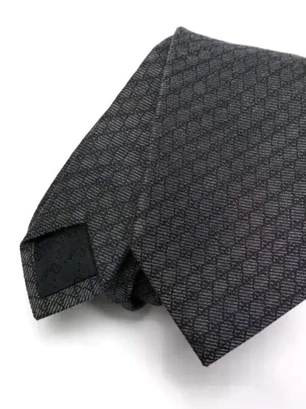 Gucci Interlocking G Jacquard Silk Blend Tie