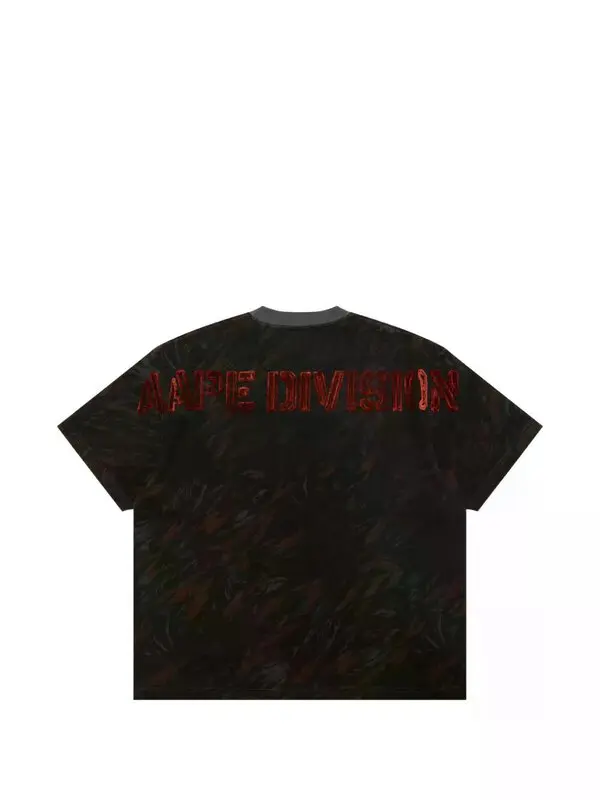 AAPE BY *A BATHING APE Aapeunvs Camouflage-print Embroidered T-shirt