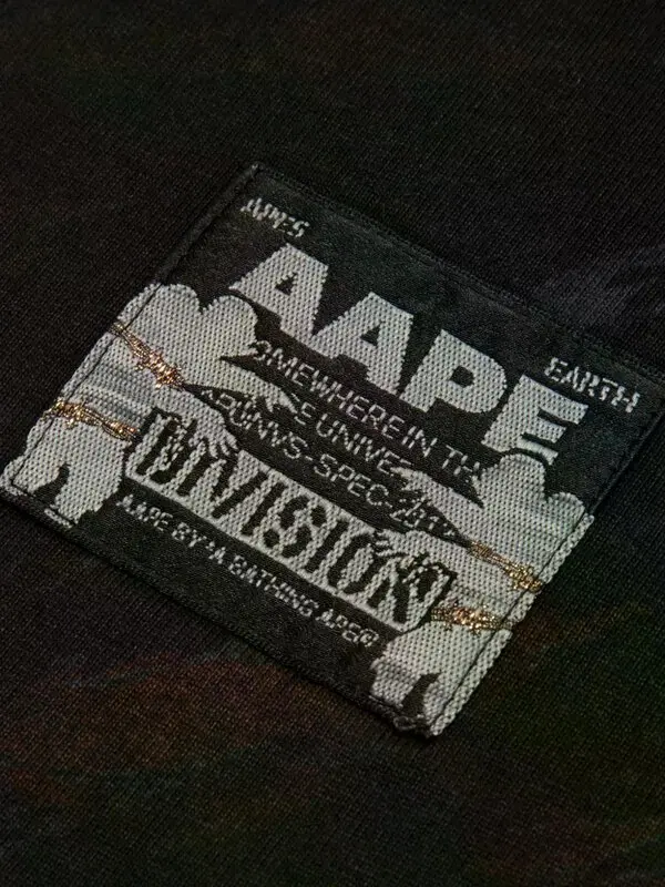 AAPE BY *A BATHING APE Aapeunvs Camouflage-print Embroidered T-shirt