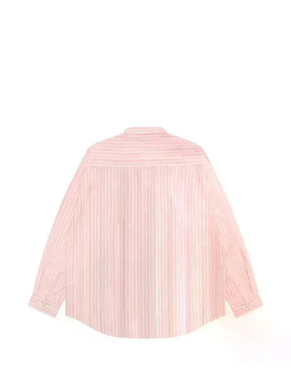 AAPE BY *A BATHING APE Moonface Striped Button-down Shirt - Pink