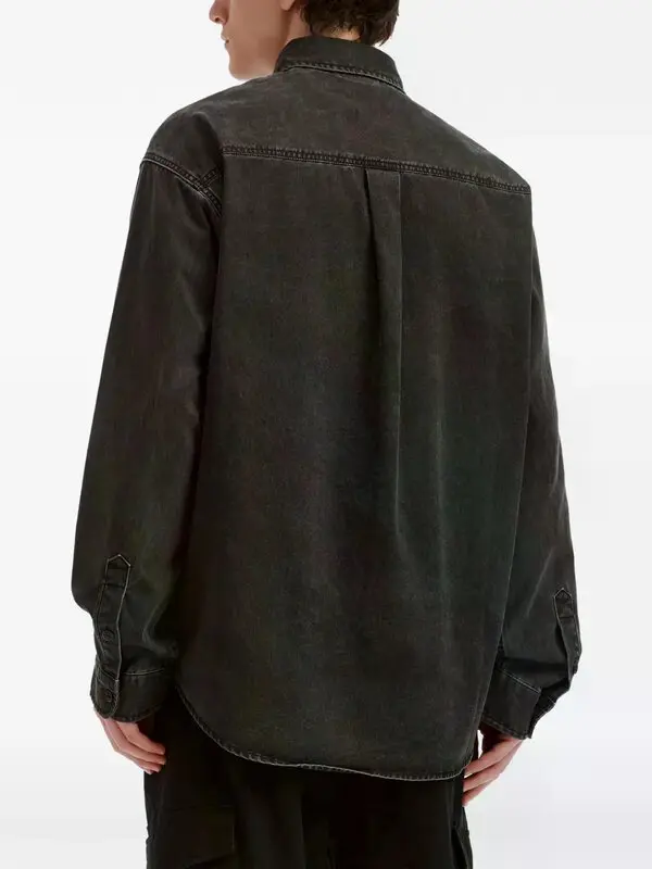 FINGERCROXX Logo-patch Button-down Shirt Jacket