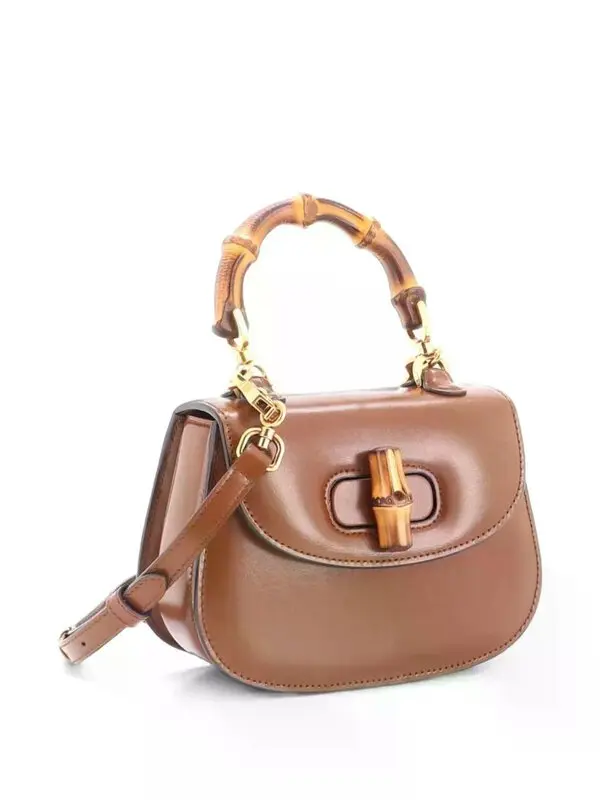 Gucci Bamboo 1947 Leather Mini Top Handle Bag