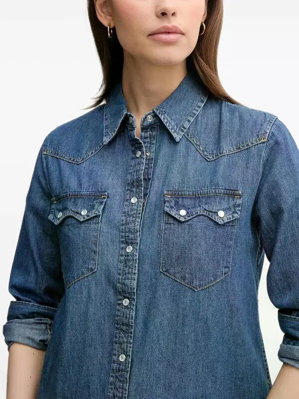 BENETTON Chest-pockets Denim Shirt