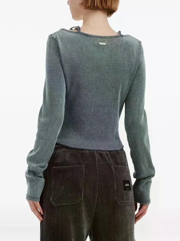 MUSIUM DIV. Ruched Layered-detail Top