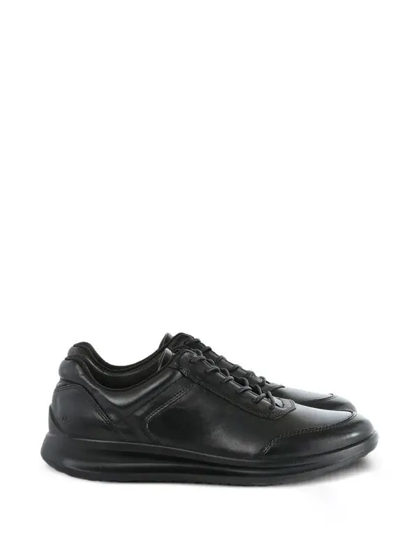 Ecco Aquet Leather Sneakers - Black