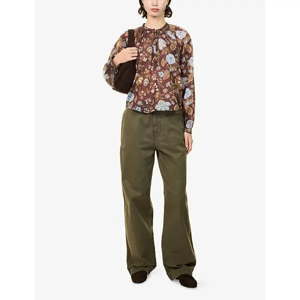 Rails Tali Sheer Woven Blouse