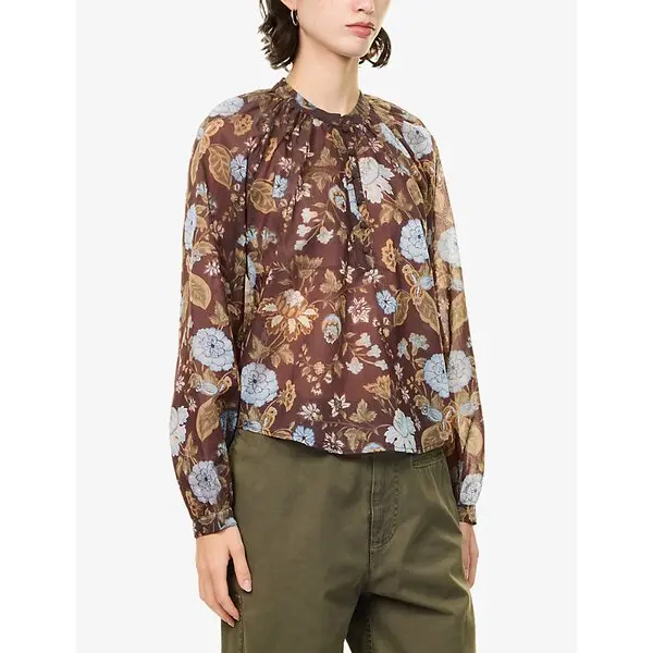 Rails Tali Sheer Woven Blouse