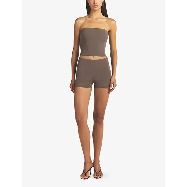 SKIMS Refined Knit High-waist Shorts
