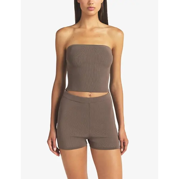 SKIMS Refined Knit High-waist Shorts