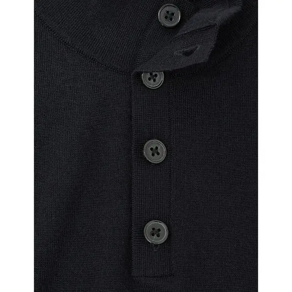 REISS Merino Wool Half-zip Funnel Neck Jumper