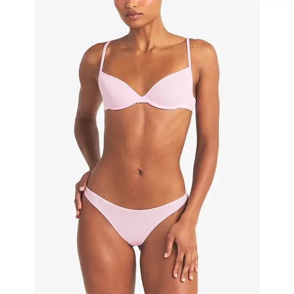 SKIMS Everyday Cotton Unlined Demi Bra