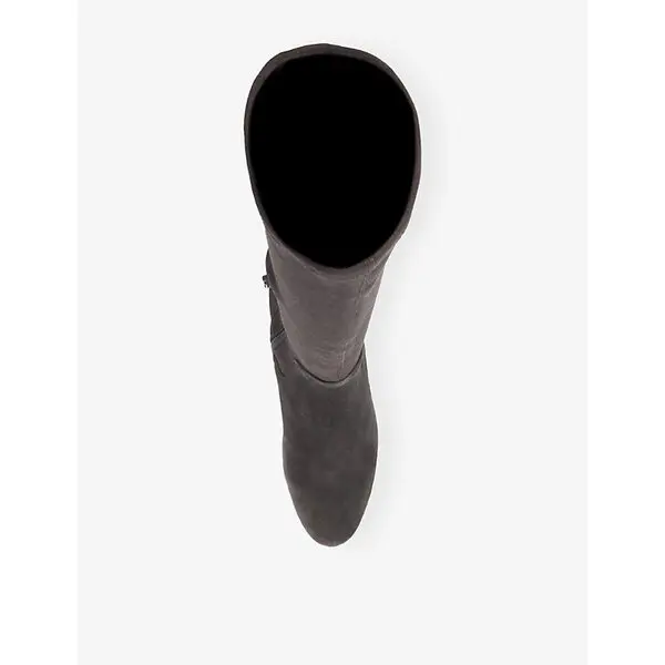 DUNE Stretch Suede Knee-high Boots